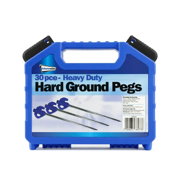 30 Piece Heavy Duty Hard Ground Peg Set – Kustom Sport